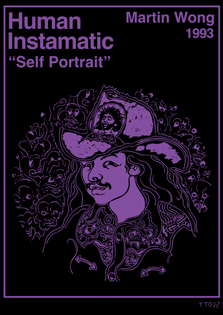 Art Shirt - Martin Wong Self Portrait – Scott Erickson Art Shop